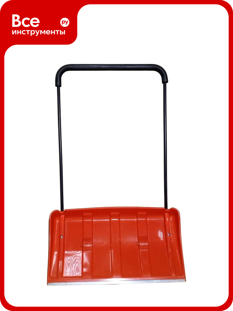 Скрепер LWI пластиковый морозостойкий на колесах, оранжевый, с мягкой утепляющей ручкой №5 800x450мм LWI-Cк5