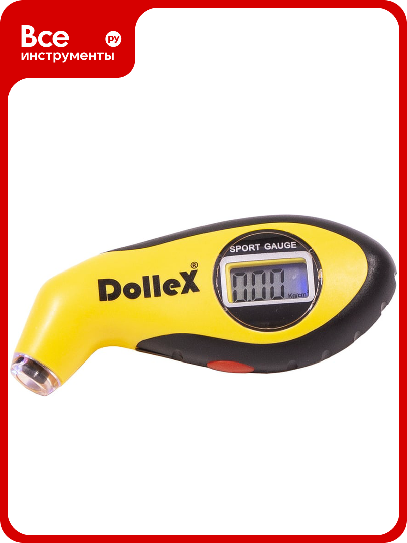 Цифровой шинный манометр DolleX 7 атм, с подсветкой MSC-20, пластик