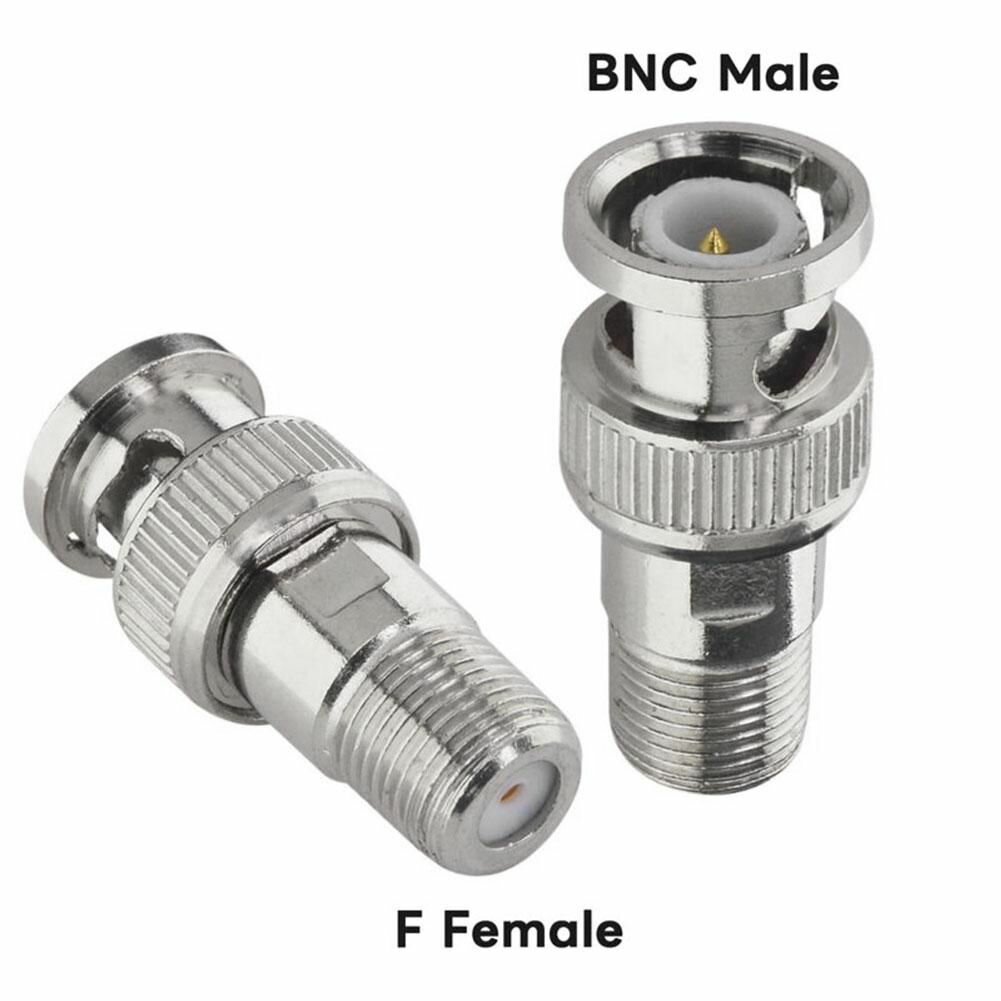 Адаптеров BNC Male Plug to F Female Jack для камер видеонаблюдения, для спутникового сканера камер видеонаблюдения RG6/RG59/RG58/SDI/HD SDI