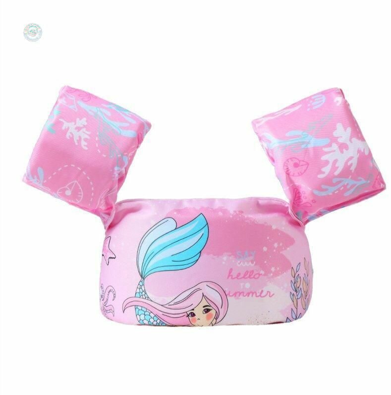 Детский жилет для плавания с нарукавниками, регулируемый, для обучения плаванию и игр в воде, возраст 2-6 лет, вес 14-25 кг