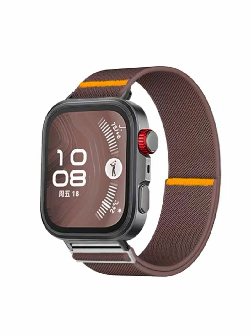 Подходит для часов Huawei Watch Fit 4/4 Pro с регулируемым одноцикловым эластичным нейлоновым ремнем