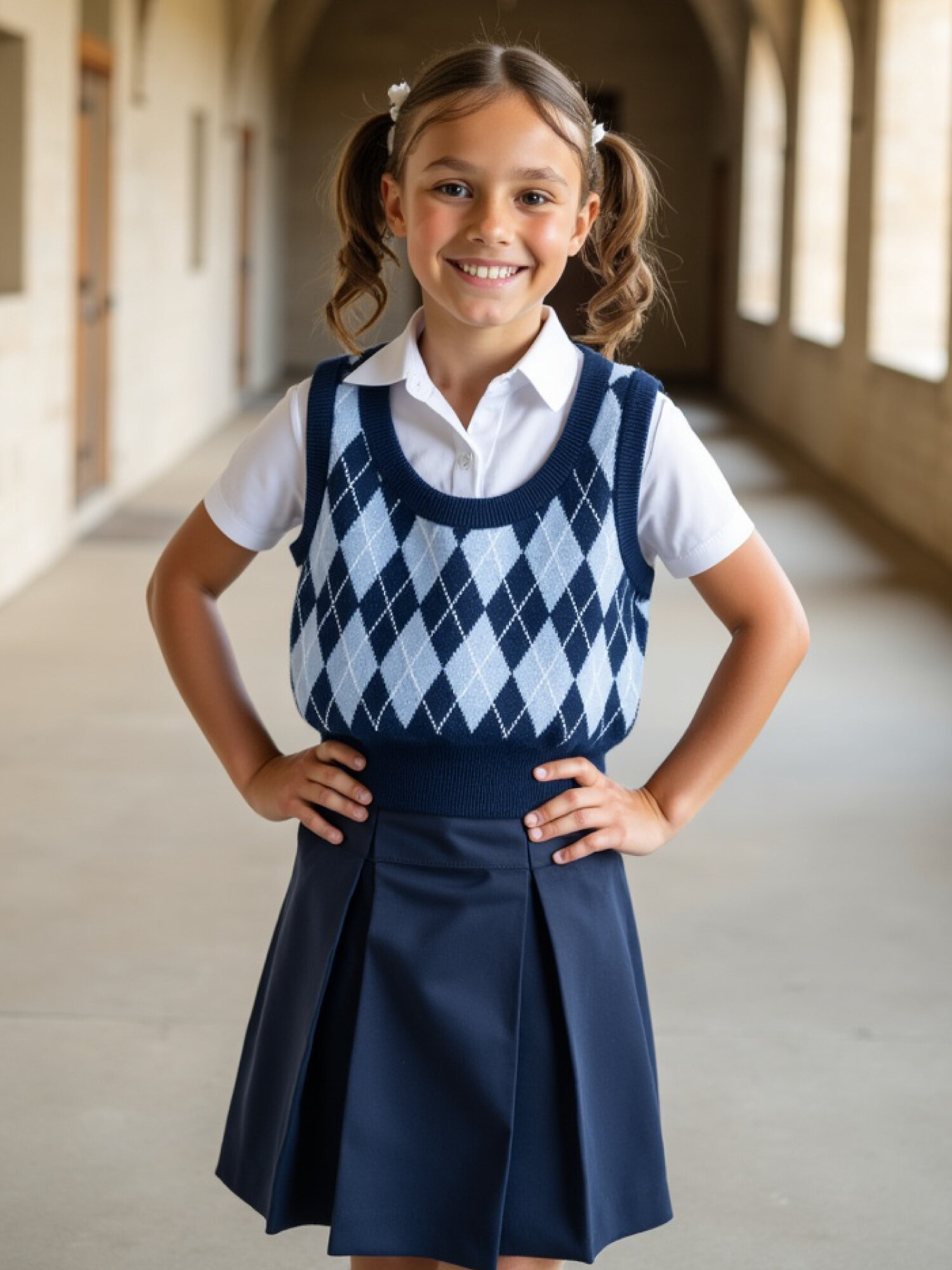 Школьный жилет KNIT