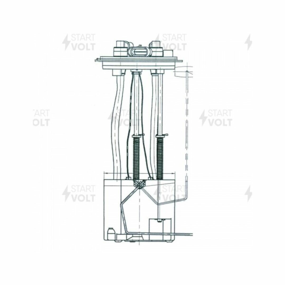 Модуль Топливозаборника Для А/М Газ Газель Бизнес/Next Isf 2.8D С Предпуск. Подогрев. (Sfm 0323)(Startvolt Sfm0323)