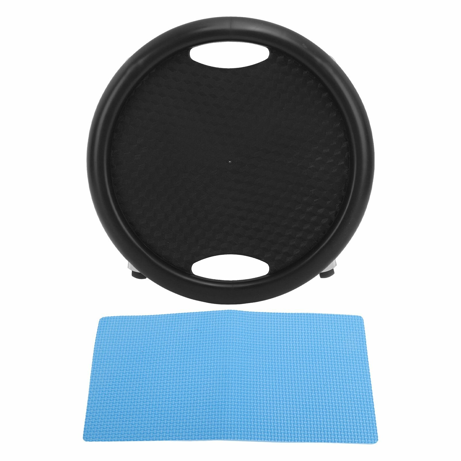 Колесо для скейтборда для упражнений на животе, 4 колеса, поворот на 360 градусов, тихая сверхмощная скользящая пластина с подшипником для домашнего тренажерного зала, черная