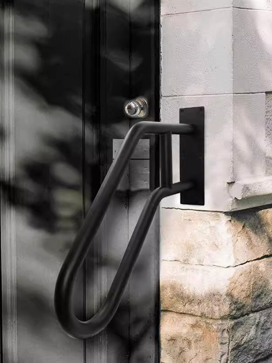 Перила металлические входные , черный , перила для безопасности пожилых