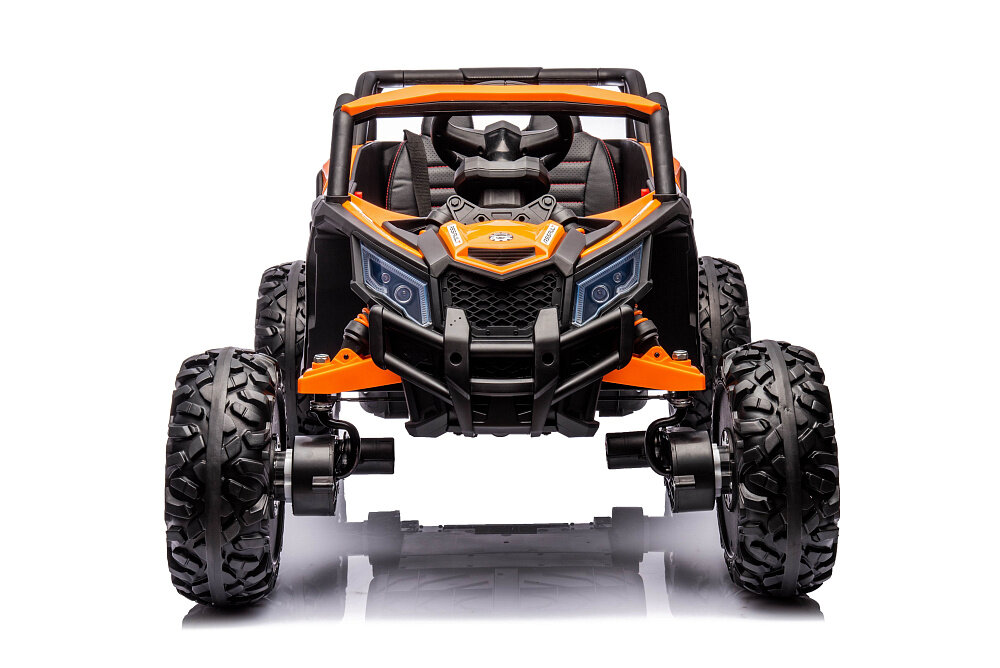 Электромобиль "Багги" JH105, 4WD, оранжевый, кожаный, с пультом, для детей