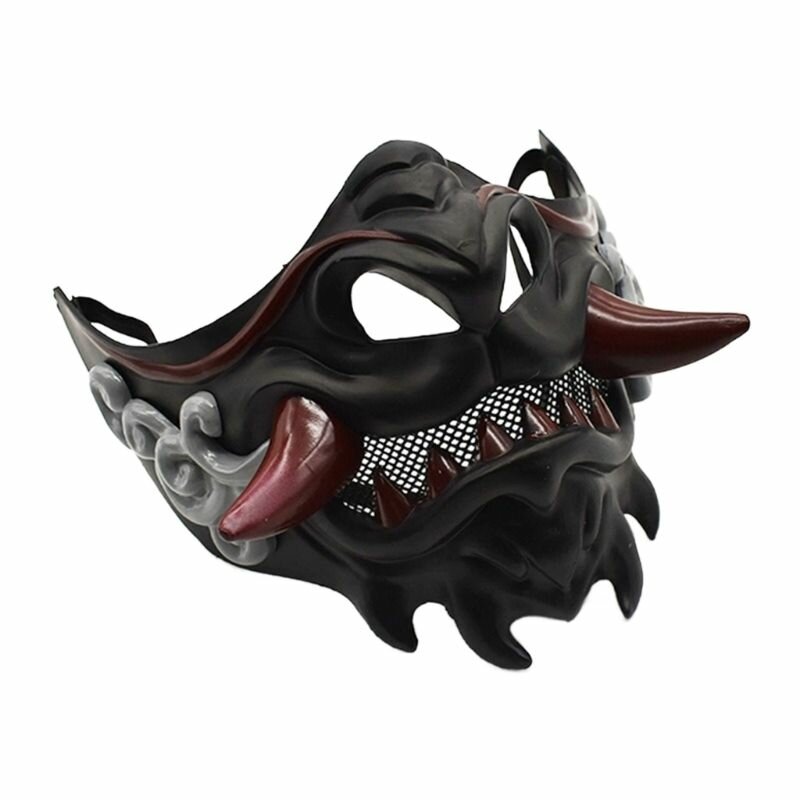 Маска Воина-Демона С Булавой-Черная