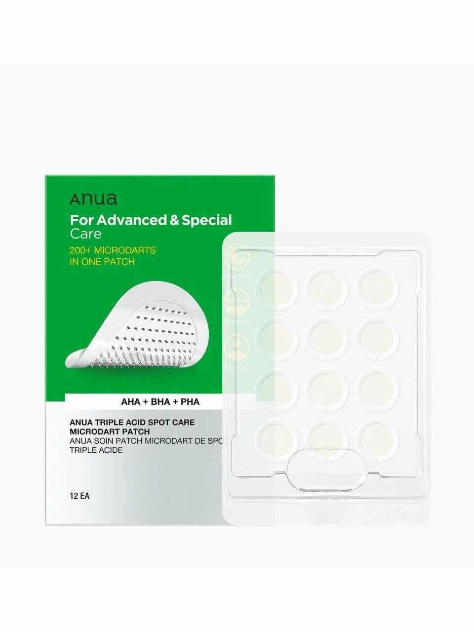 Ночные патчи Anua Ultra-Thin Spot Cover Patch, для воспалений, 12 шт.