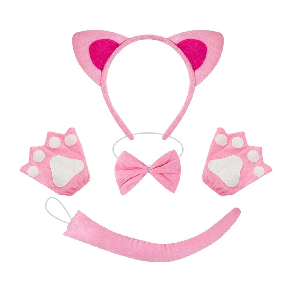 Аксессуар для костюма Cats, повязка на ухо, Кошачий хвост, перчатка-бабочка для Gril Women