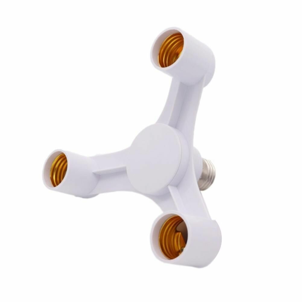 Адаптер E27 на 3/4/5 патронов, переходник для люстр и светильников, разветвитель патронов E27