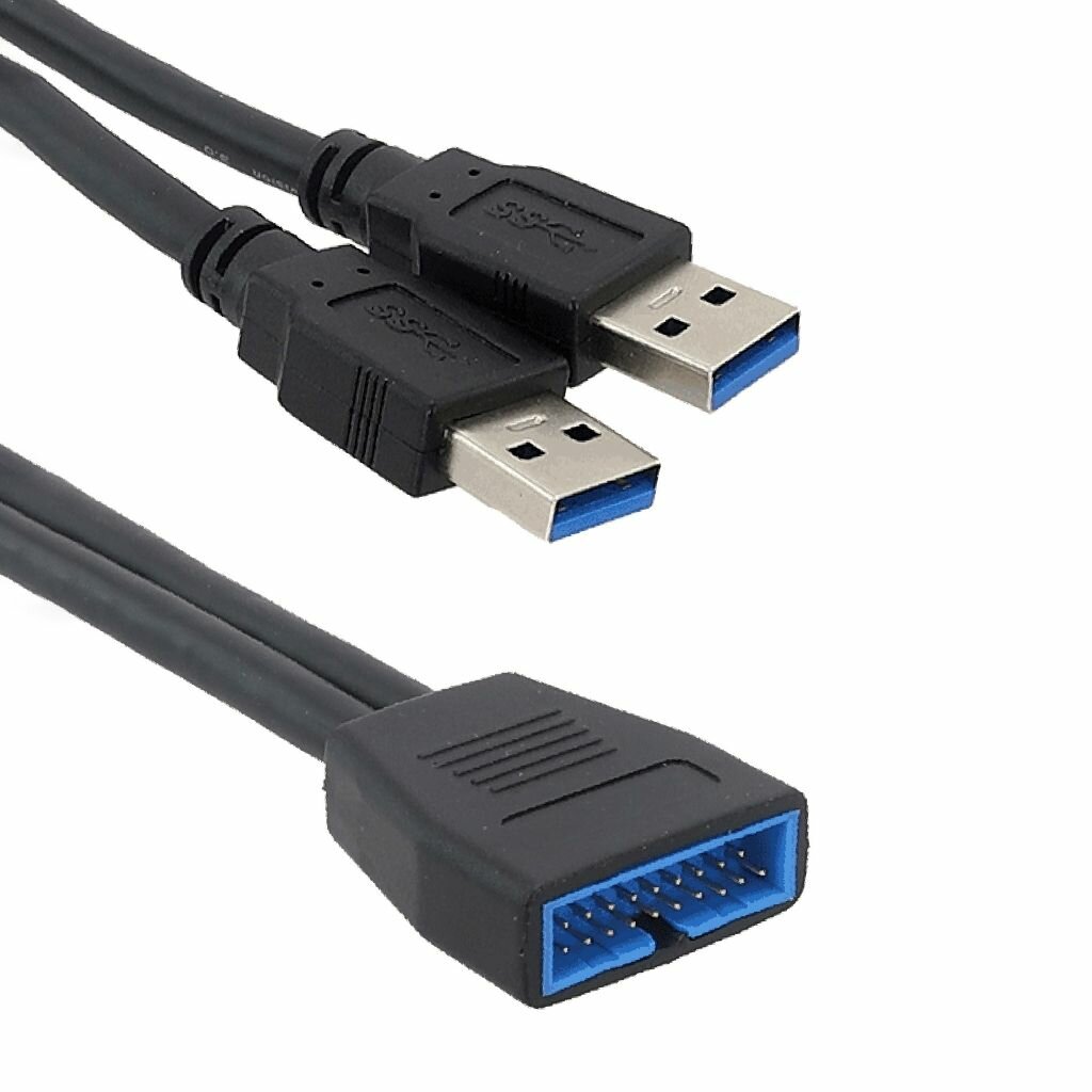 USB 3.0 19Pin Female-Male удлинитель