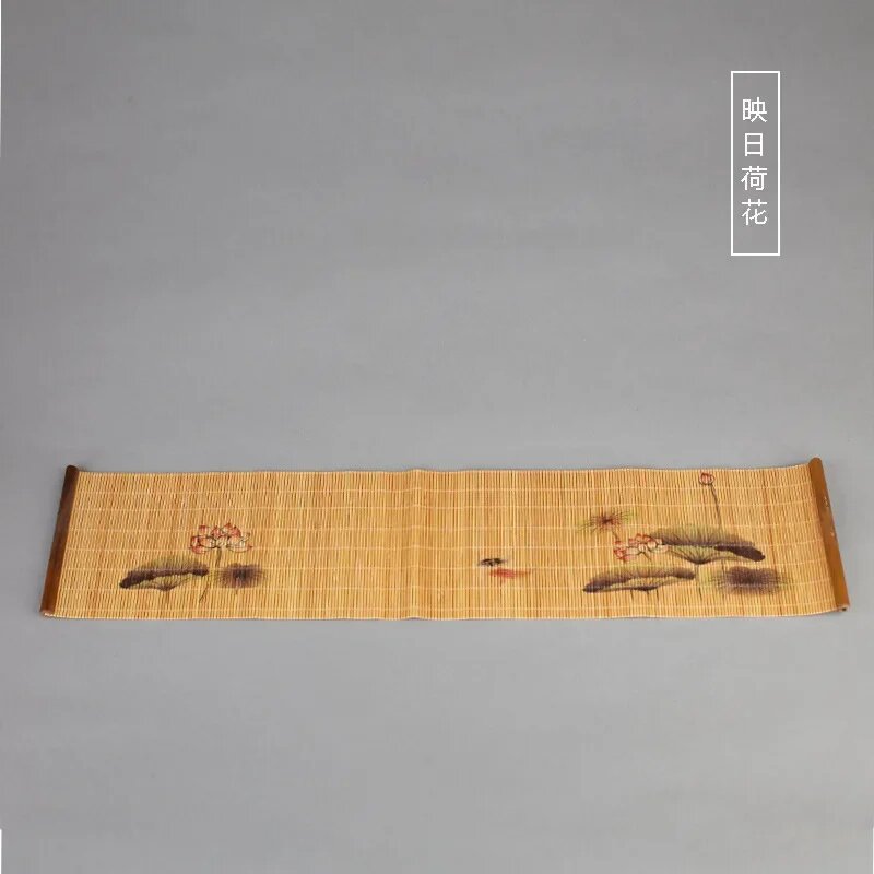Creative Handmade Bamboo Tea Mats Placemat Table Mat Chinese National Ceremony Decor Crafts Waterproof Runner