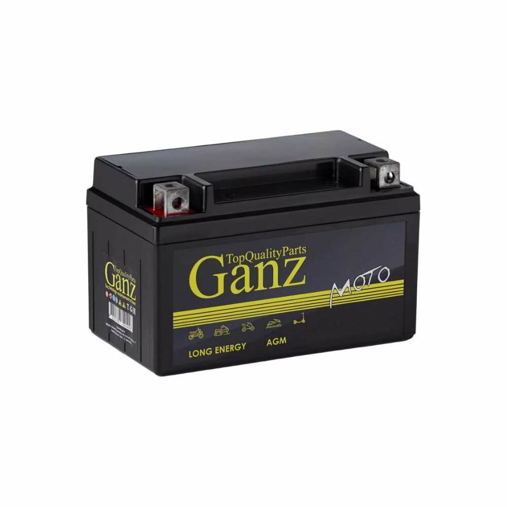 Аккумулятор ganz agm 5 а/ч обратный r+ 114x69x109 мото en 150 а