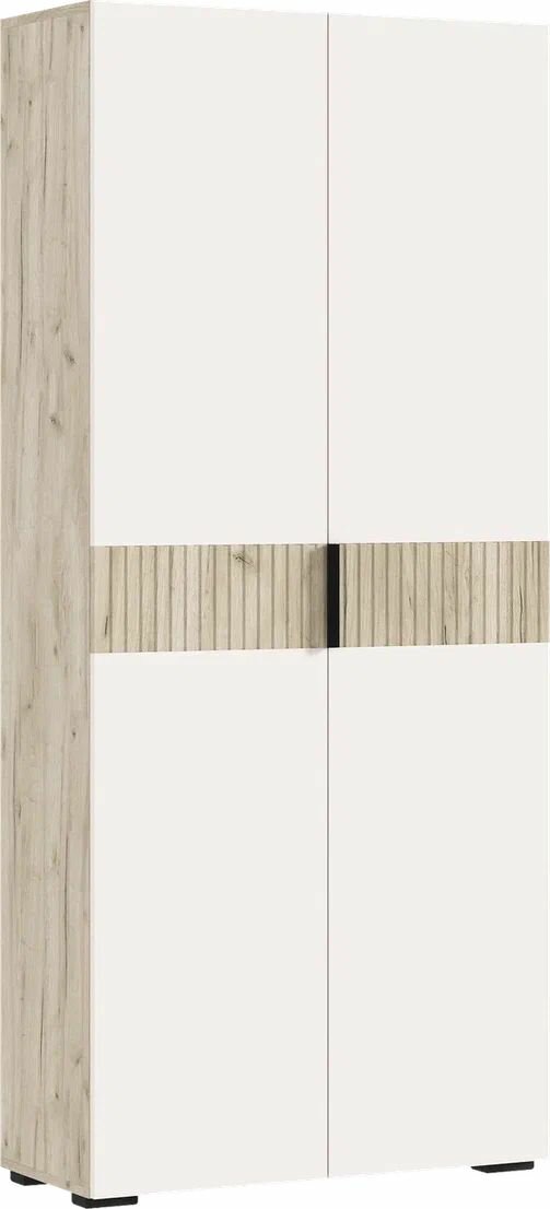 Роджинамиф Шкаф 2-х ств. Кашемир, Дуб Крафт серый 800 мм