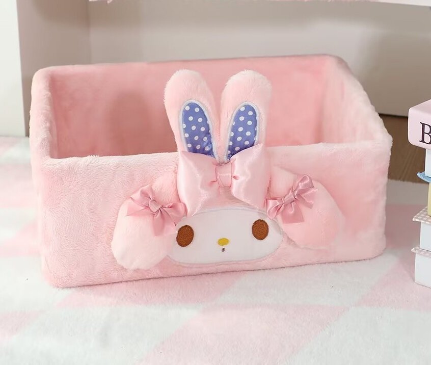 Органайзер MyPads J446641 для хранения косметики, канцелярии, заколок, резинок, аксессуаров для макияжа, различных мелочей, розовый мультяшный Зайчик