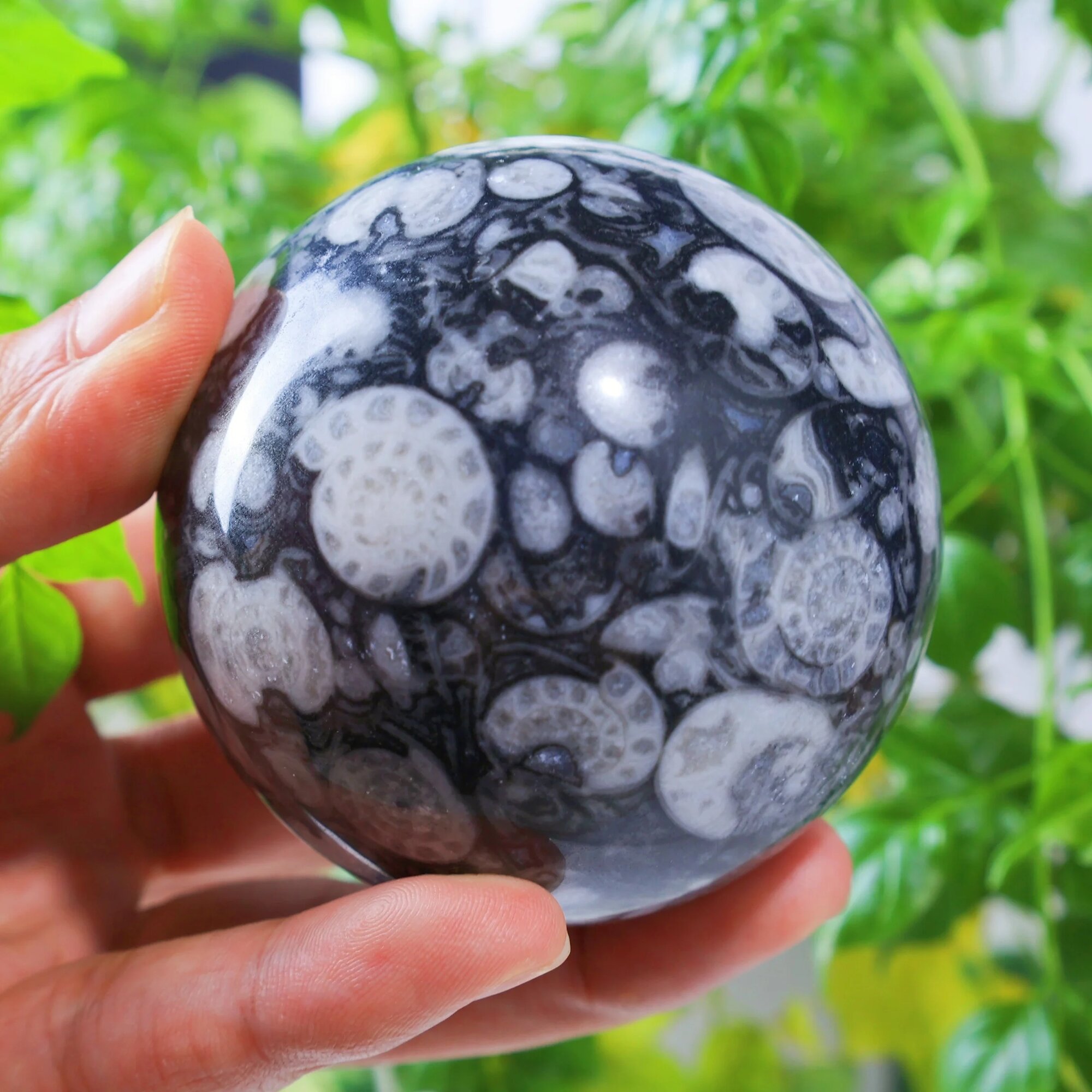 Большой нефритовый хрустальный шар с тысячами глаз 6-6.5cm