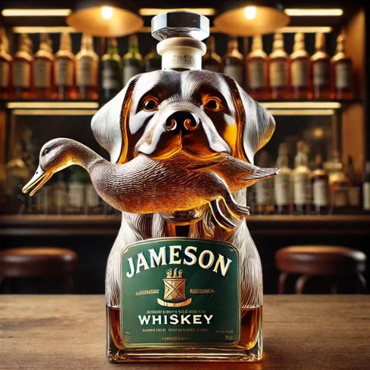 JAMESON National Champions Bottle Бутылка для виски в форме собаки