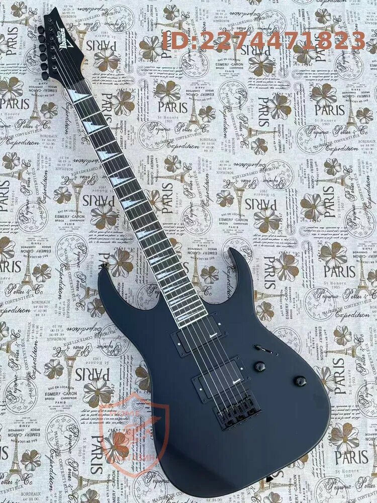 Электрогитара Ibz 7V / Jackson Персонализированный цветочный узор с водной печатью 6-струнная