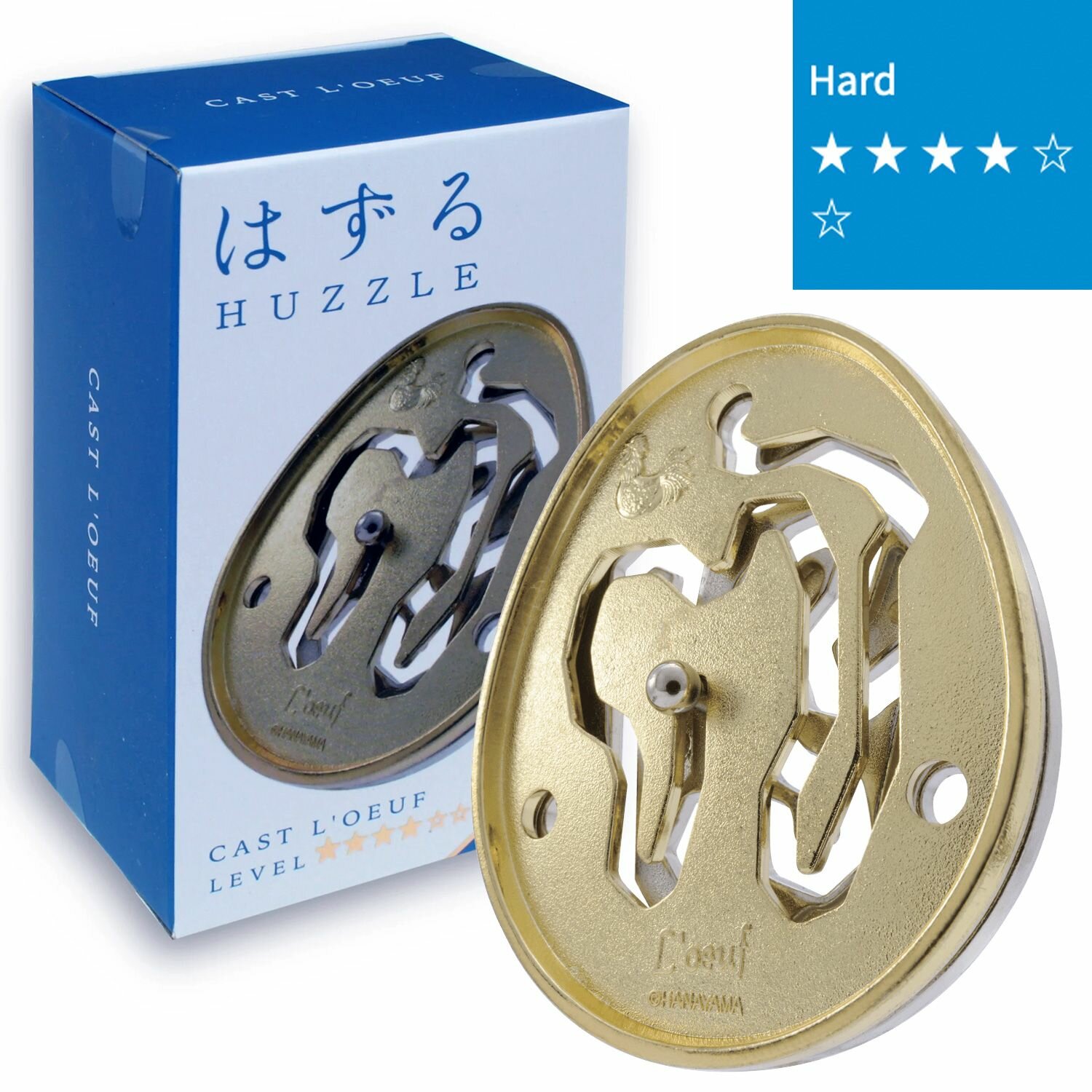 Головоломка-лабиринт в форме яйца сложная Hanayama Яйцо 4*, уровень сложности 4 из 6, для детей и взрослых