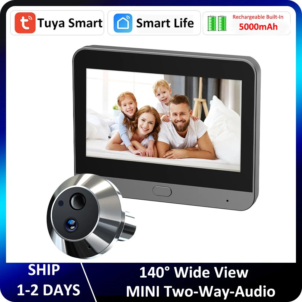 Smart Life Tuya дверной звонок с камерой, Door Camera