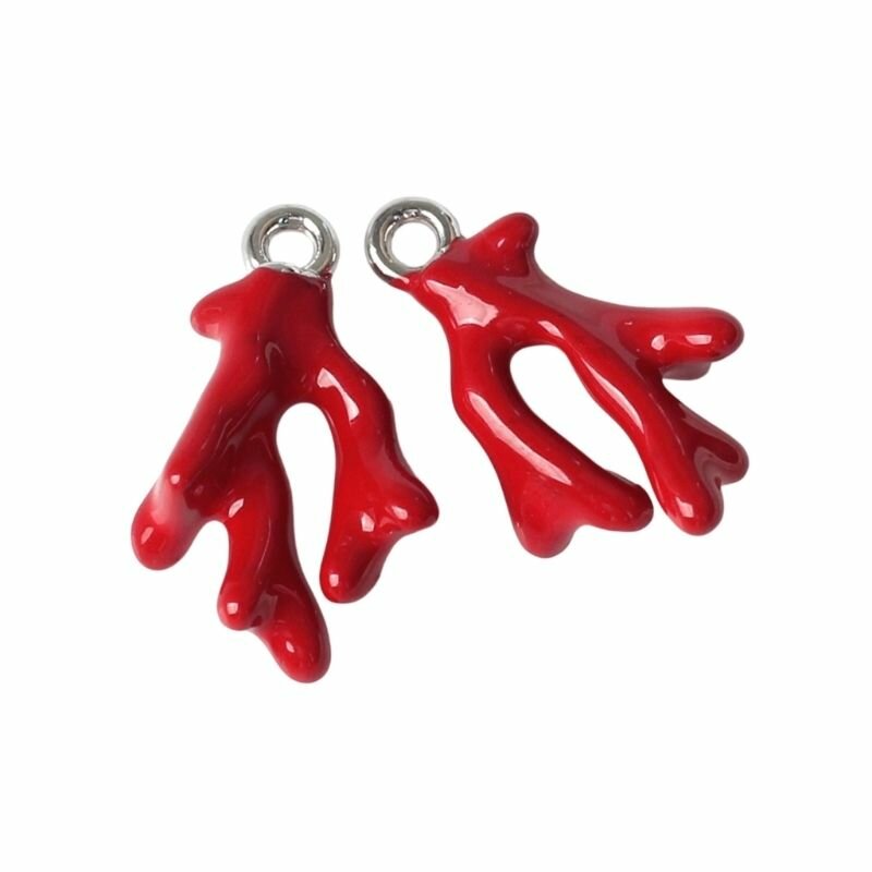 Универсальный кулон из сплава кораллов на морскую тематику для украшений и брелоков, Серебро