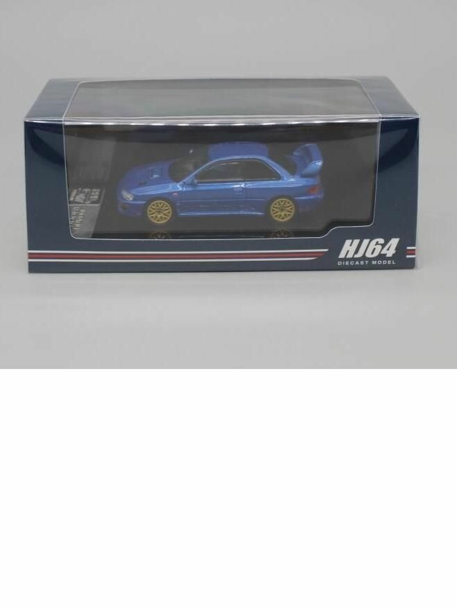 Машинка Hobby Japan 1/64 Subaru Impre 22B model WRX Impreza STI blue Die-cast Alloy Car Model Collection Toy Gift
