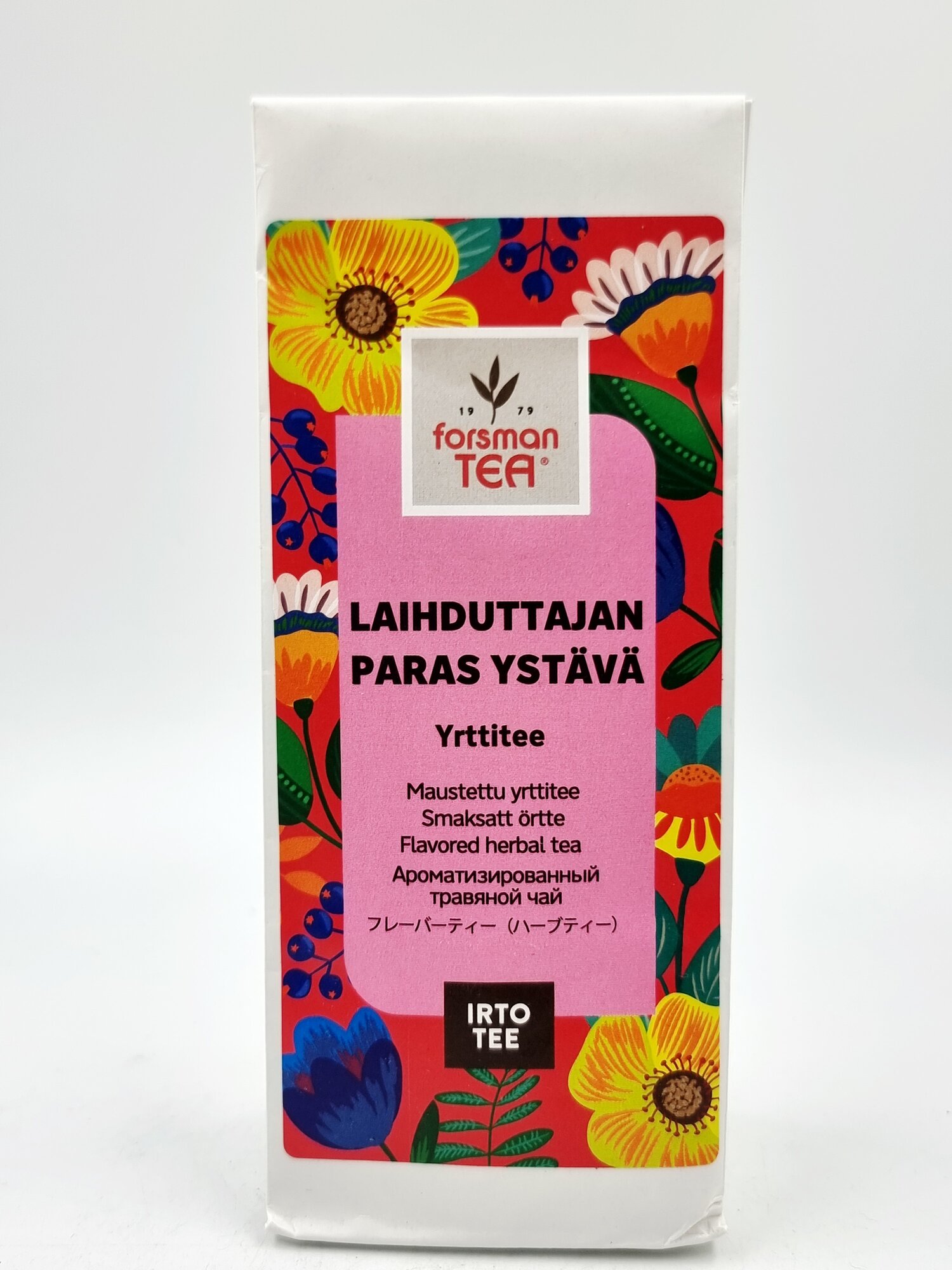 Чай травяной LAIHDUTTAJAN PARAS YSTAVA (ройбуш и мате) FORSMAN TEA с добавками 60 г (из Финляндии)