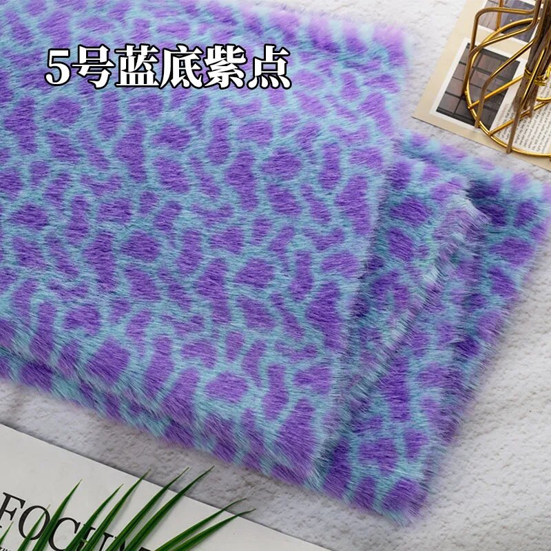 Искусственный мех норки с принтом, ткань 160см