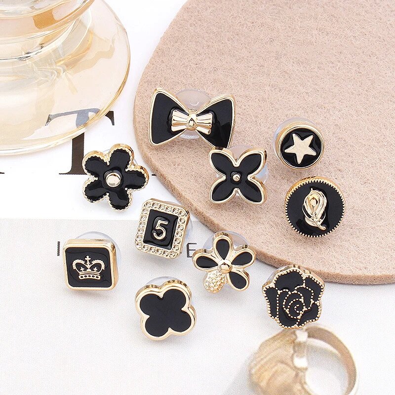 Металлические пуговицы-броши ZheHui 20 шт 10Pcs, Style 7