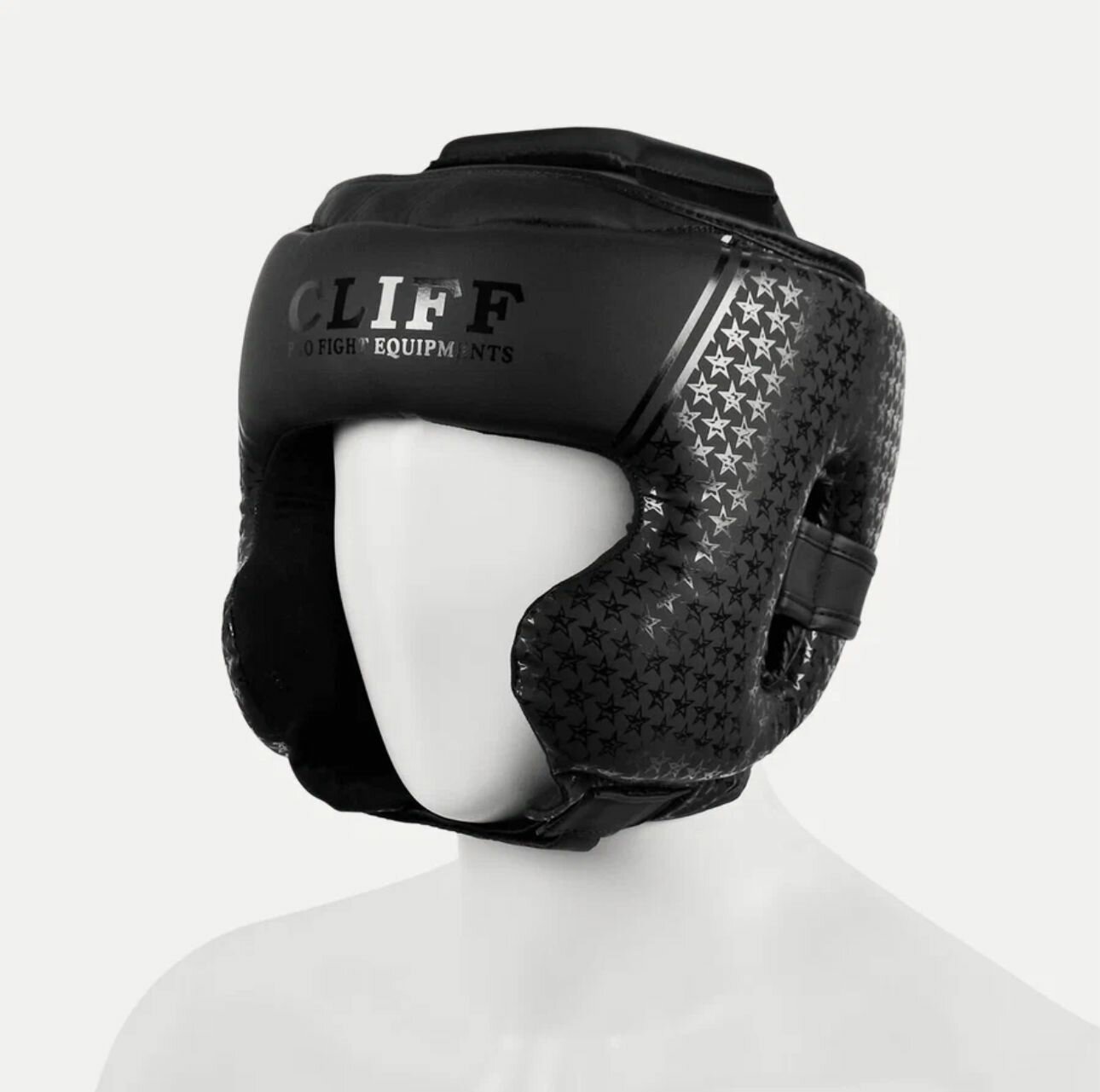 Шлем для единоборств CF-02 матовый с верхом FLEX, закрытый, цвет: черный, размер: M