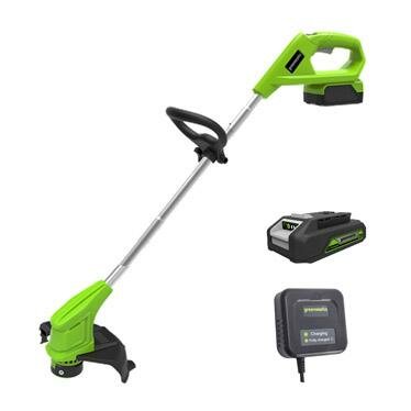Триммер аккумуляторный Greenworks G24LT25K2 24V, с АКБ и ЗУ (2107207SA)