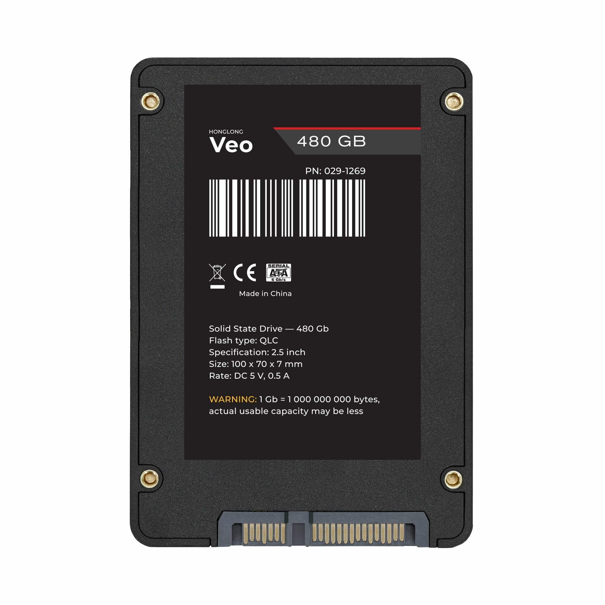 Внутренний SSD накопитель HongLong Veo 480 GB