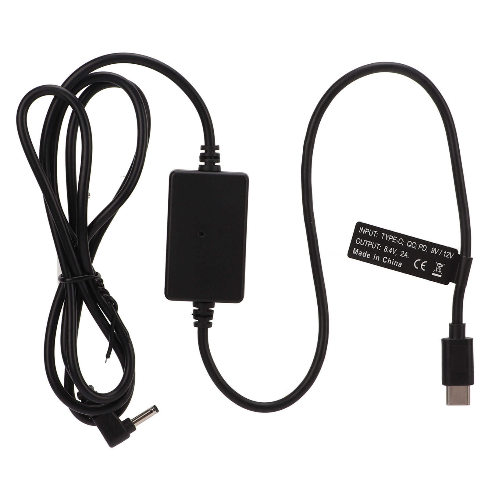 Кабель питания USB C к постоянному току Пластиковый регулируемый USB-провод для заполняющего света цифровой камеры монитора