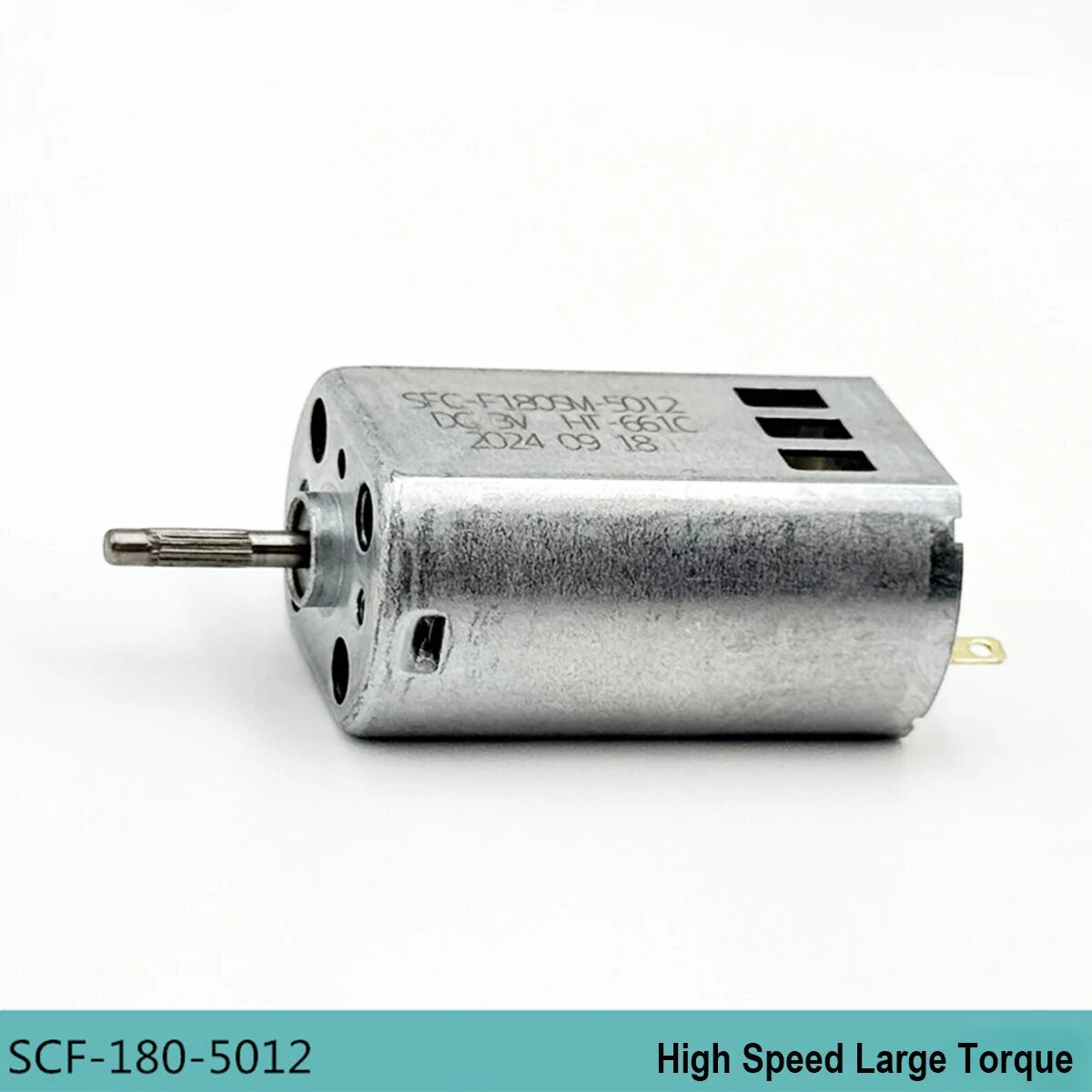 SCF-180-5012 Мини 180 Двигатель постоянного тока 3 В 3,7 В 44000 об/мин Высокоскоростная угольная щетка Сильный магнитный двигатель DIY RC Игрушечный автомобиль Модель лодки