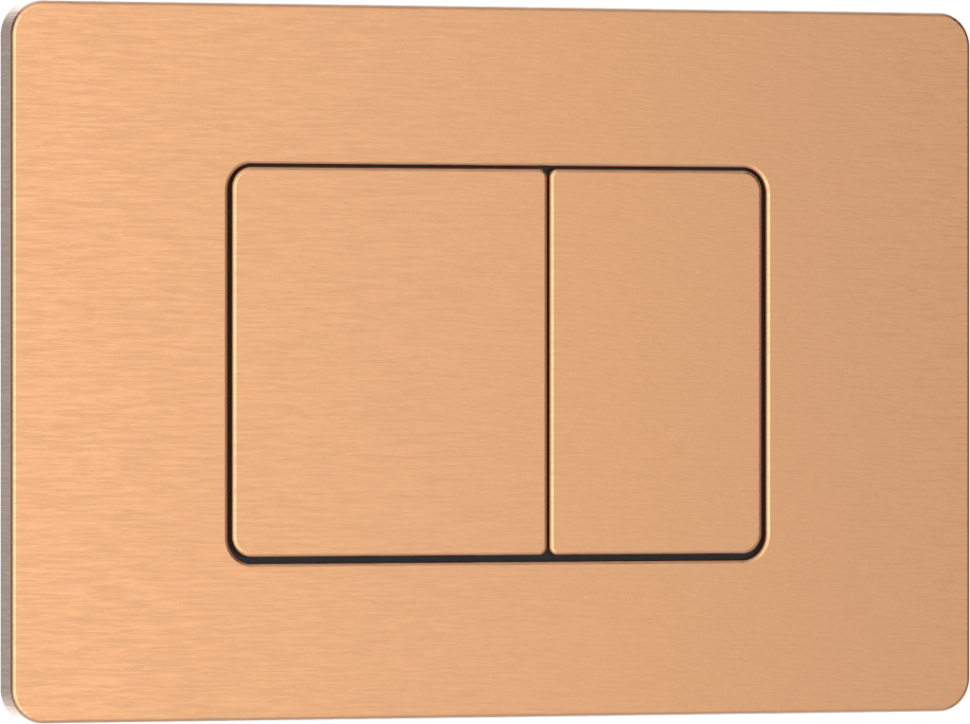 Кнопка смыва IBERICA BLANCA INOX-C нержавеющая сталь, розовое золото матовое (IB. B011.007.002)