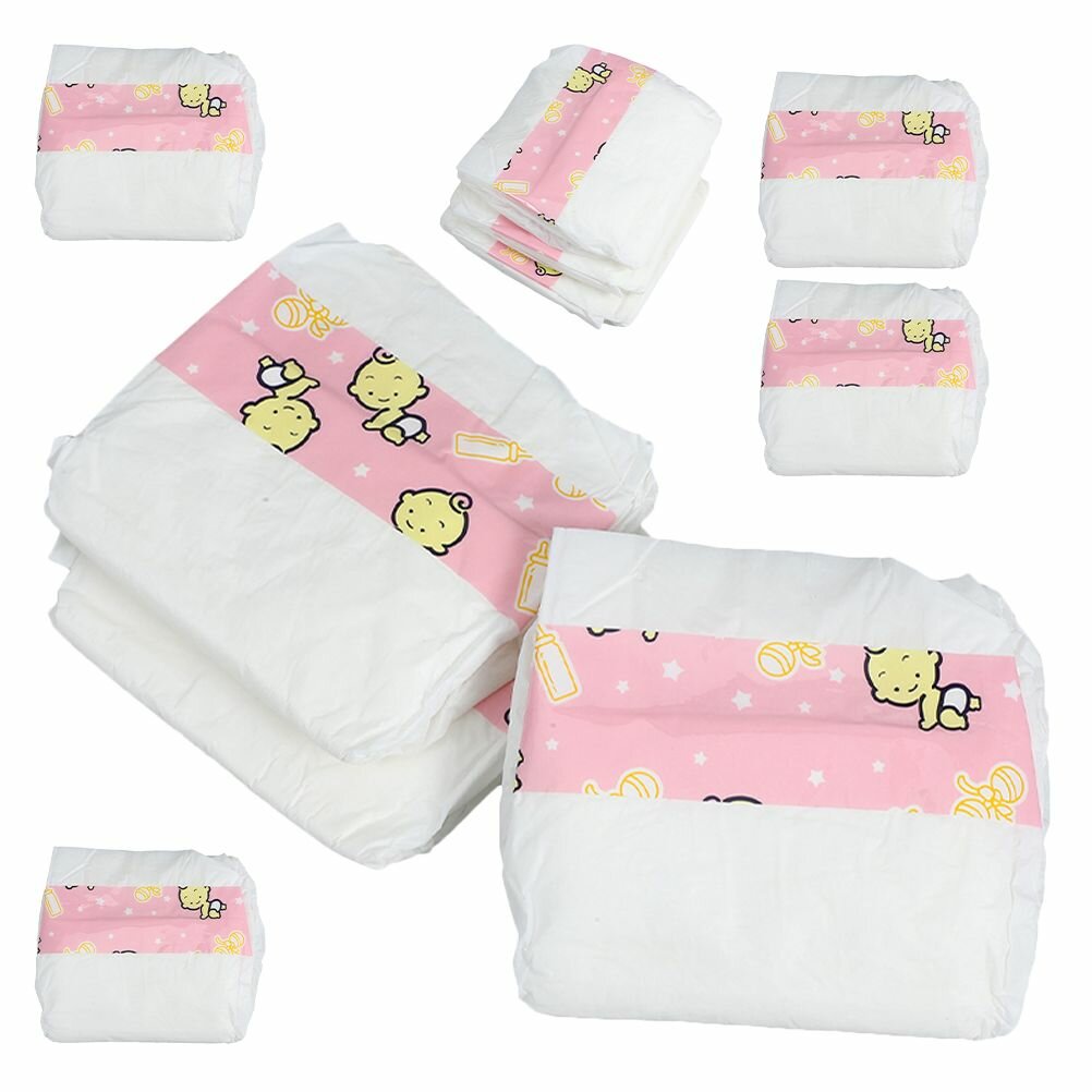 10 Штук Подгузники Для Кукол В Дополнение К Реборн Аксессуарам Размер 26.00X14.00X1.00Cm-DKD-CJ0821