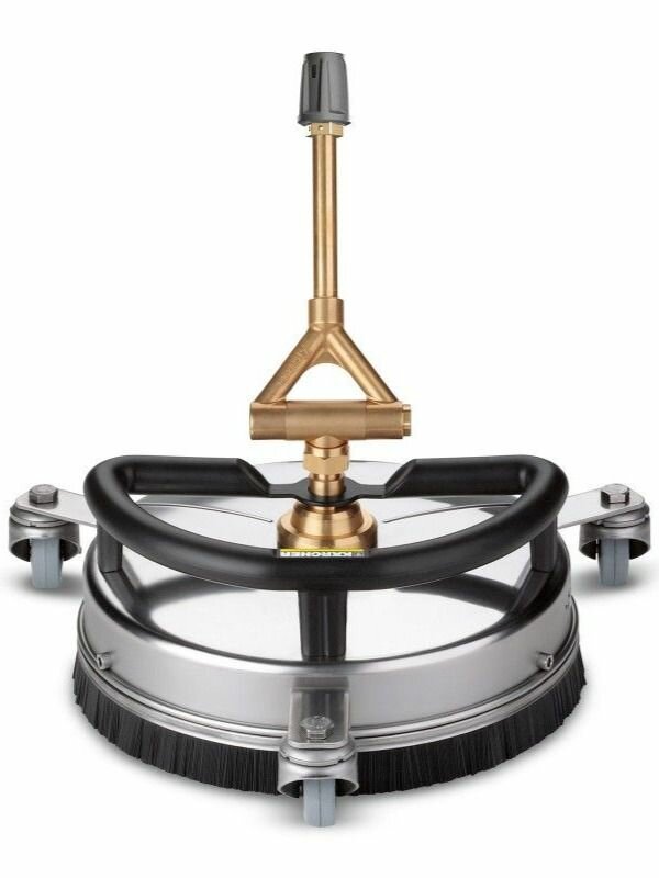 Насадка для мойки пола из нержавеющей стали 300 мм с EASY! Lock, двойная керамическая опора, устойчивость к горячей воде, для пищевой промышленности, 250 бар / 1300 л/ч / 80C