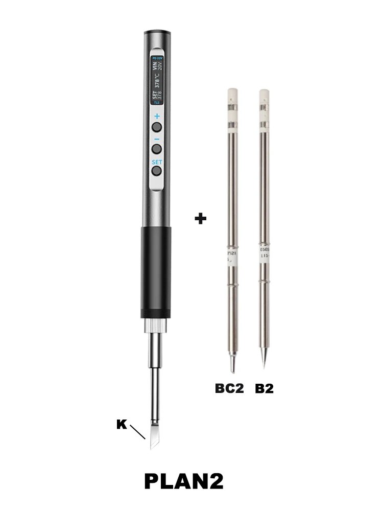 FNIRSI электрический паяльник T12 с блоком питания 65 Вт PLAN 2