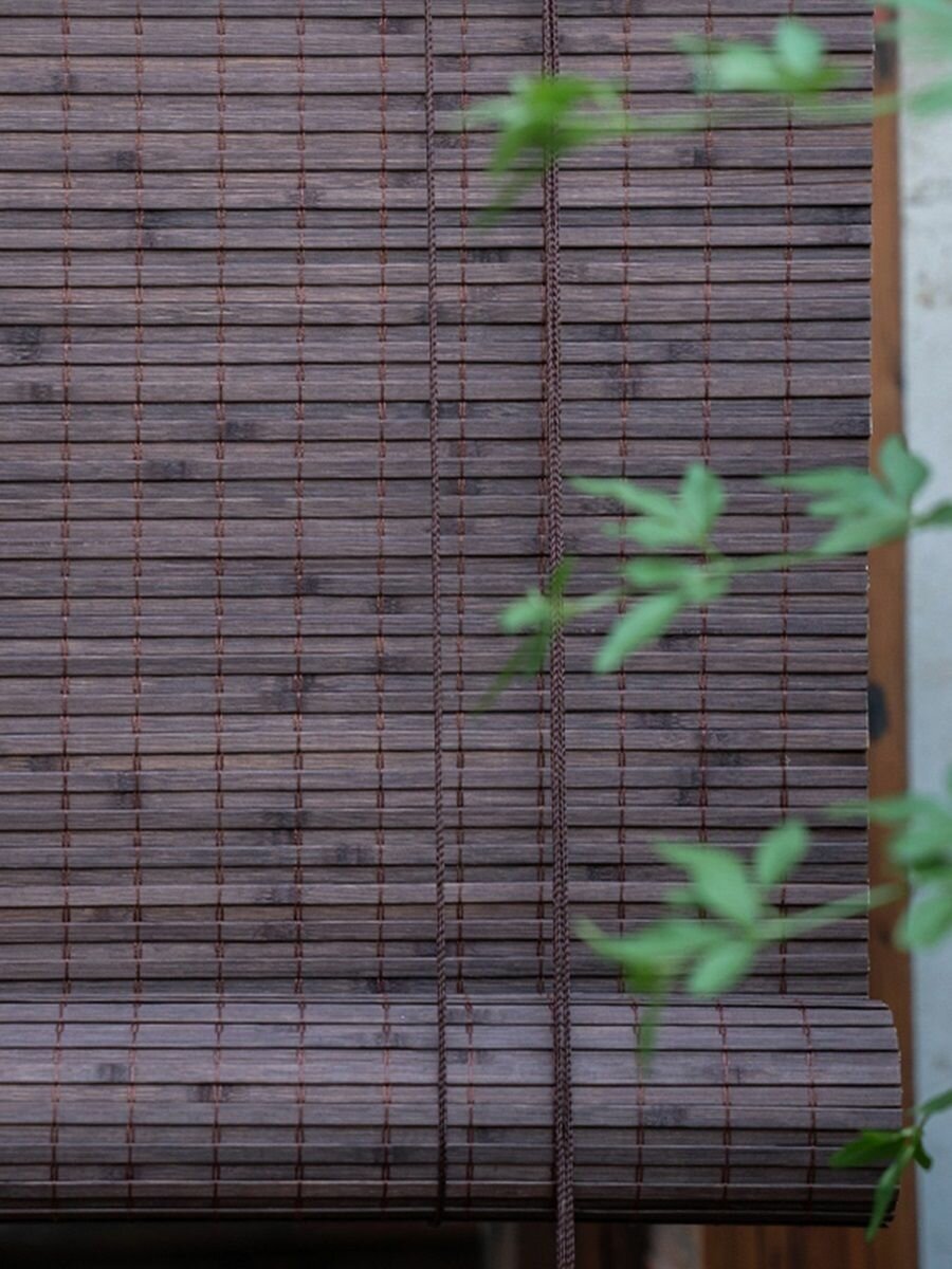 Бамбуковая рулонная штора на окно Римская штора блэкаут Подходит для отелей, офисов, ресторанов