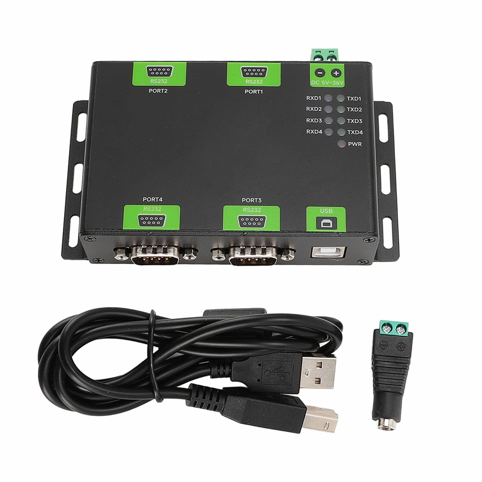 Конвертер USB в 4xRS232 на чипе FT4232HL, изолированный