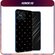 Чехол на Honor X8 / Хуавей X8 с принтом "Черный фон и сердечки"
