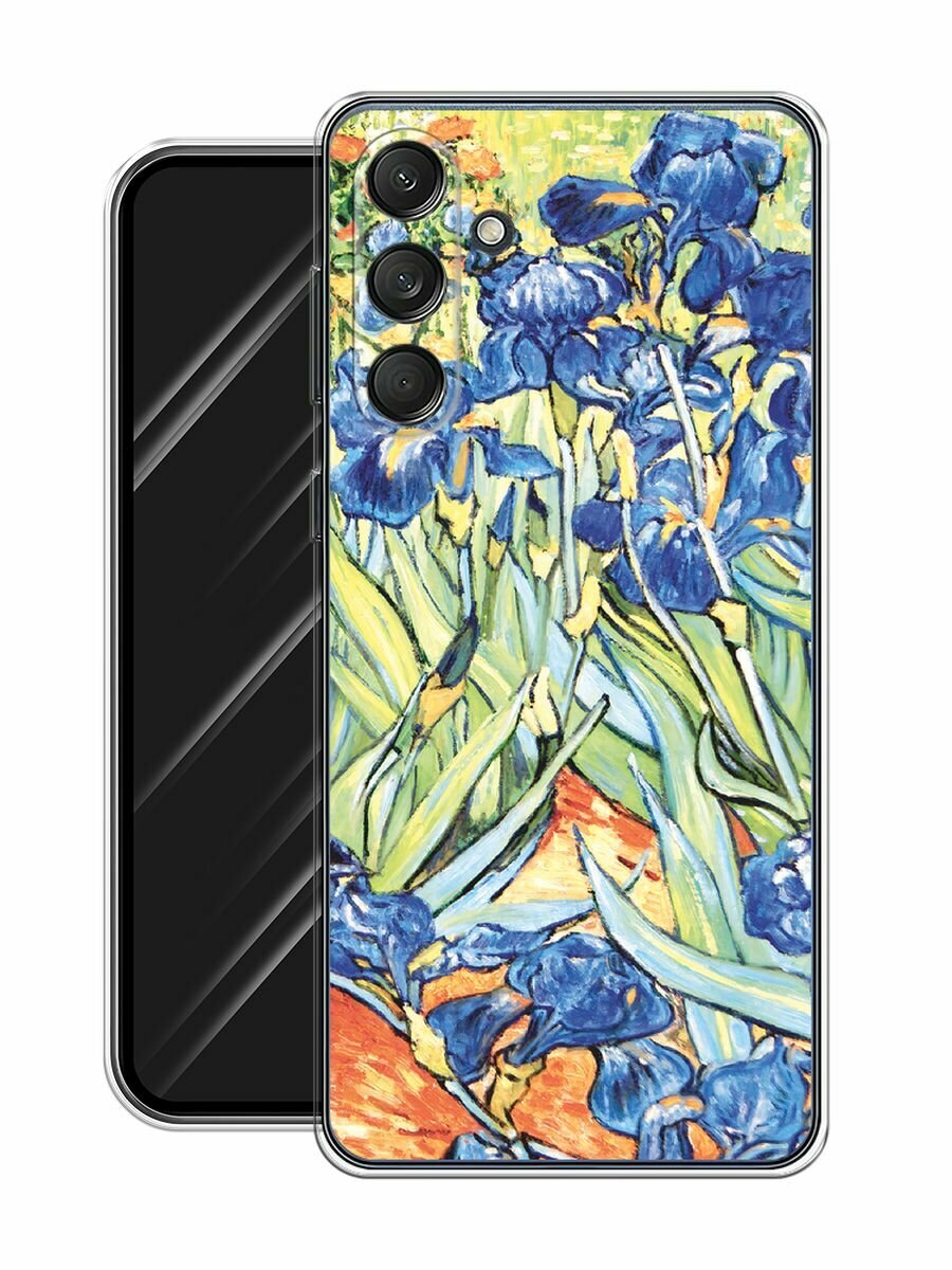 Чехол на Samsung Galaxy M55 / Самсунг M55 с принтом "Ирисы Ван Гог" — фото 1