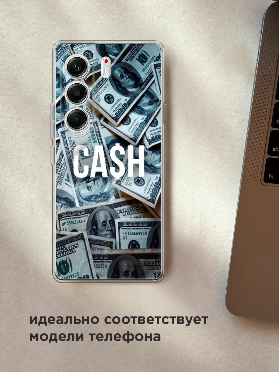 Чехол на Tecno Camon 40 Pro 5G / Текно Камон 40 Про 5G с принтом "Cash" — фото 1