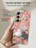 Чехол на Tecno Spark 40 Pro / Текно Спарк 40 Про с принтом "Клубничные котики", ...