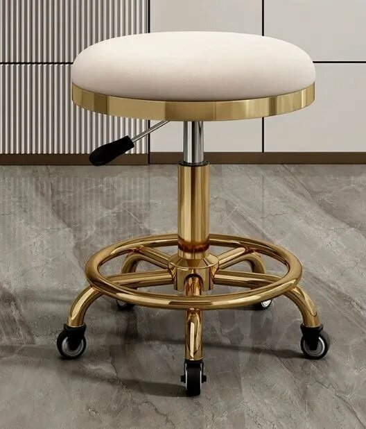 Стул мастера, Белоснежный, золотистый