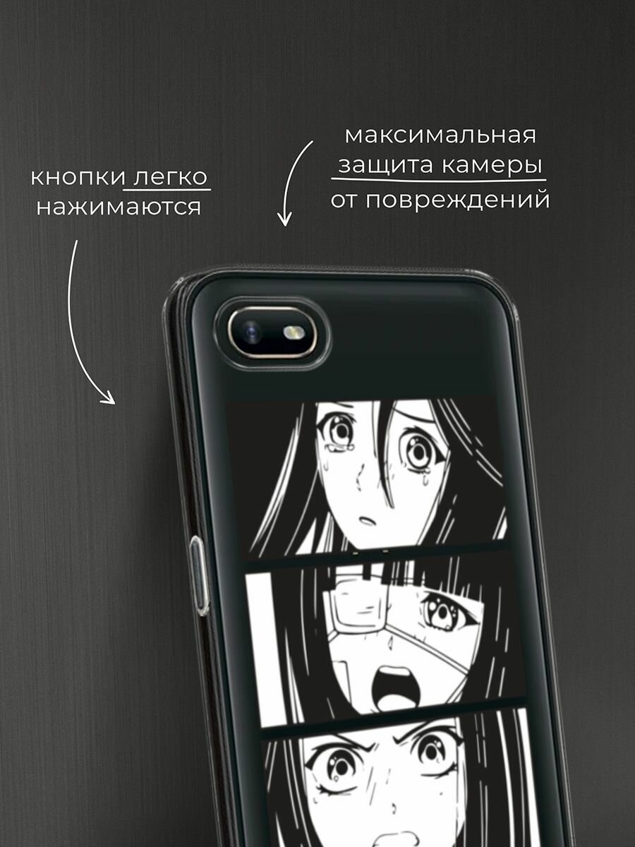 Чехол на Oppo A1k / Оппо А1к с принтом "Tokyo girls", прозрачный — фото 1