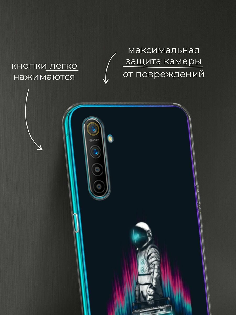 Чехол на Realme XT / Реалми XT с принтом "Космическая вечеринка" — фото 1