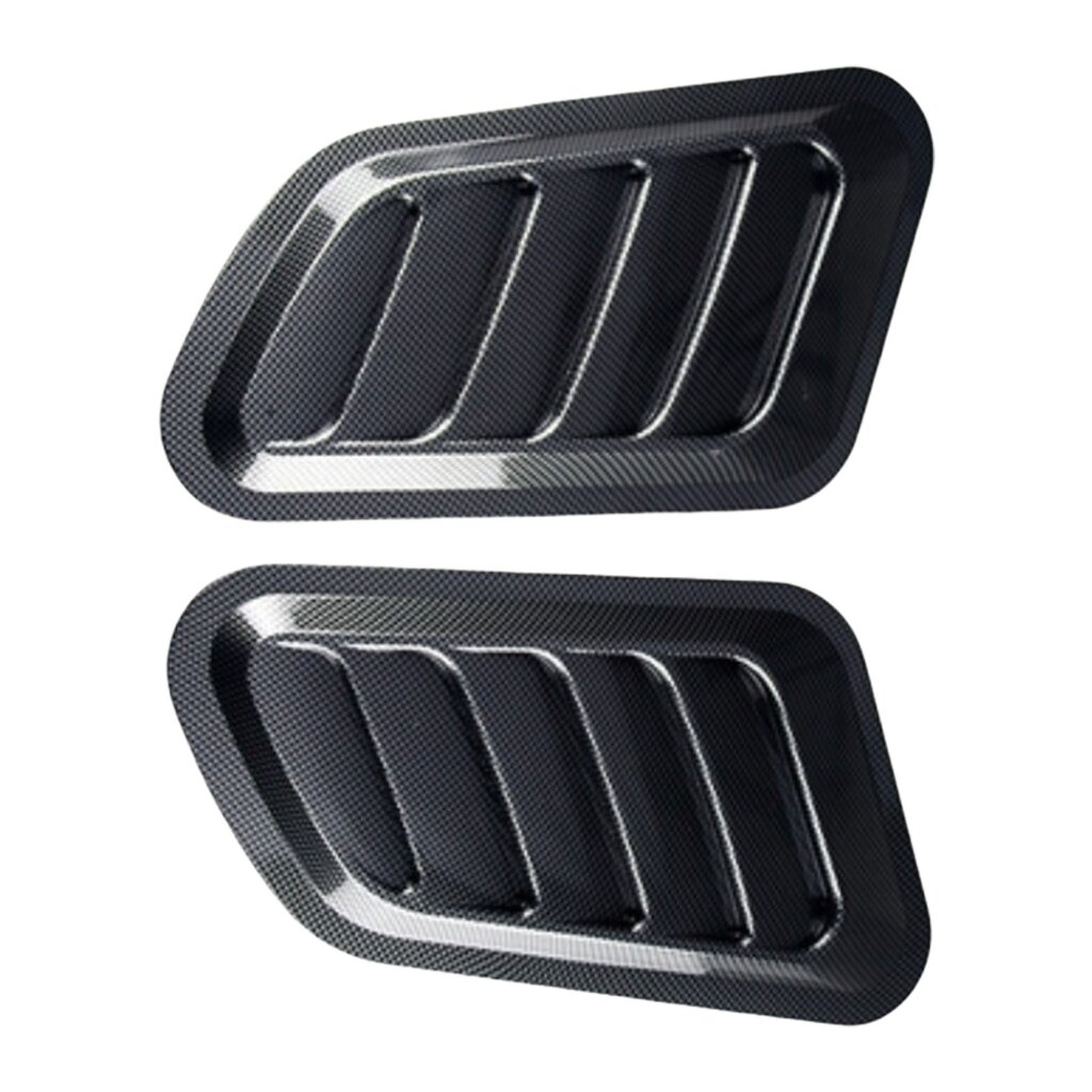 Простой в установке Комплект из 2ШТ универсальных крышек для выпуска воздуха из автомобильного капота ABS для улучшения аэродинамики и стильного внешнего дизайна