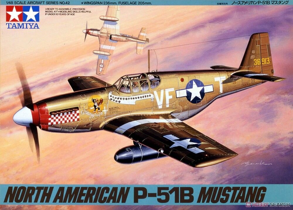 Tamiya 61042 1:48 Северная Америка P-51B Mustang сборная модель самолета