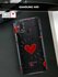 Чехол на Samsung Galaxy M31 / Самсунг Галакси М31 с принтом "Бордовые сердца пат...
